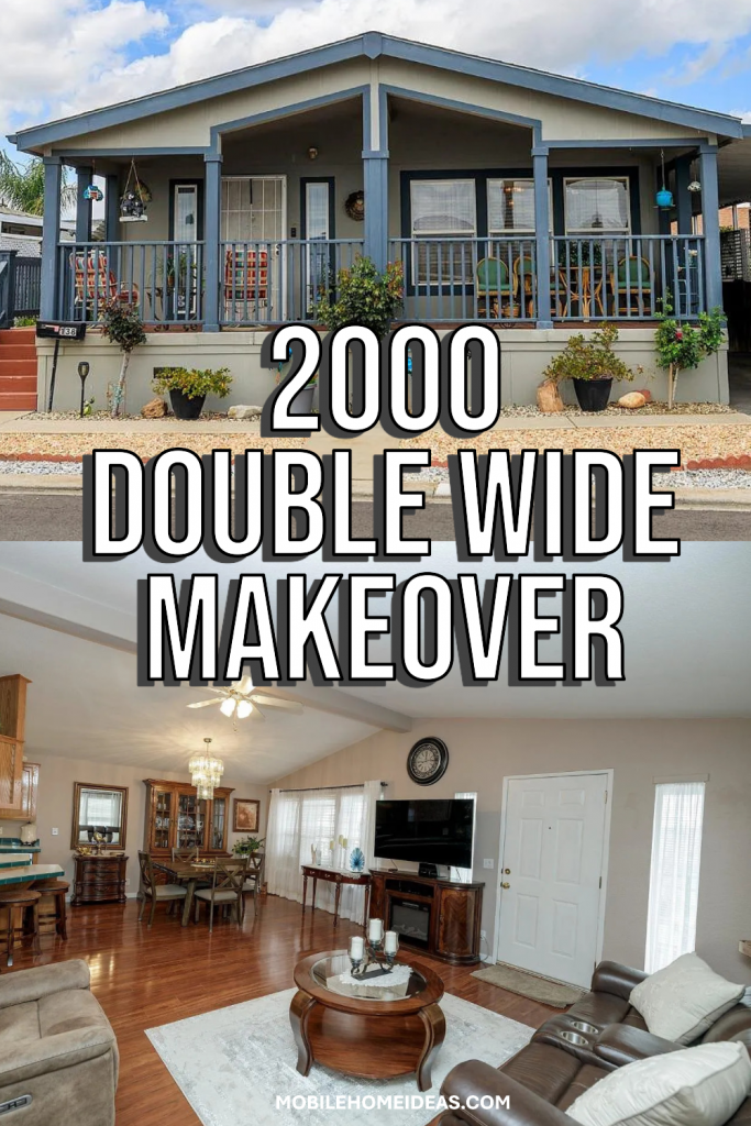 Charming 2000 Double Wide Mobile Home Makeover: Inspiring Exterior ...