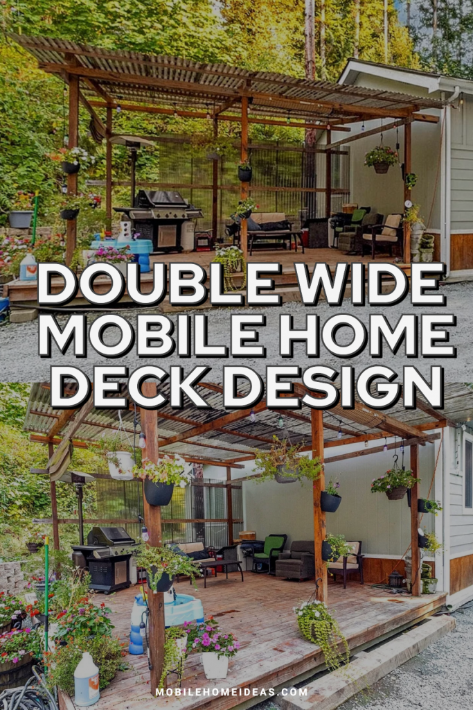 A Dreamy Deck for a Double Wide Mobile Home
