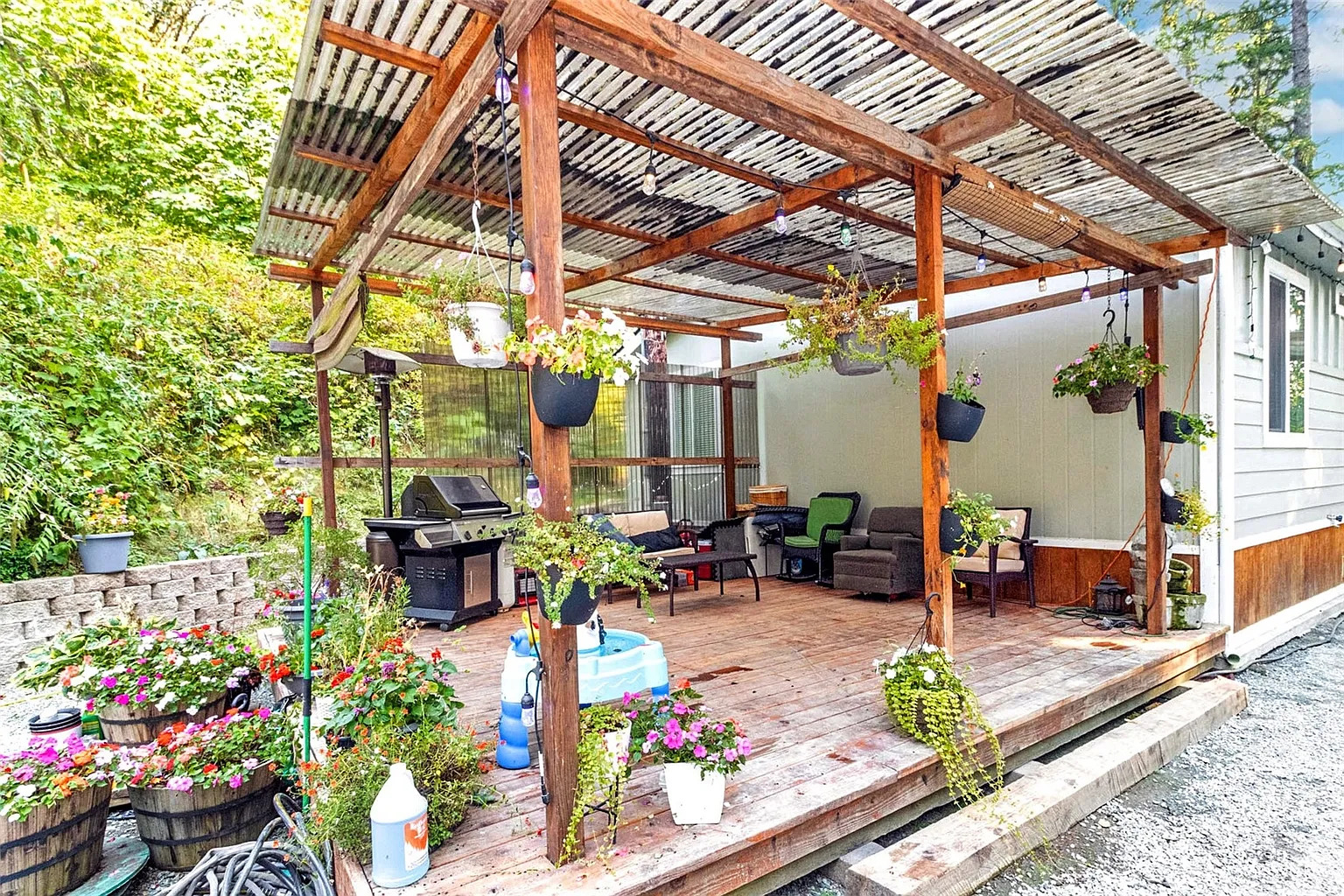A Dreamy Deck for a Double Wide Mobile Home
