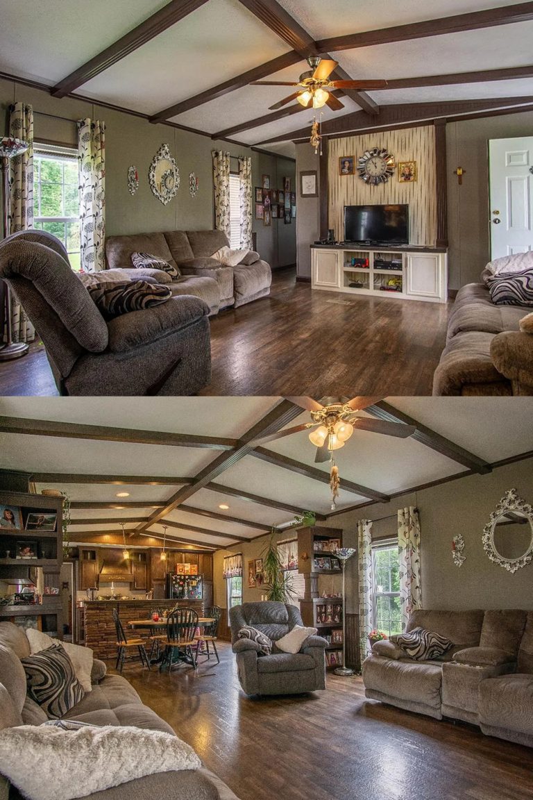 Step Inside This Cozy Single Wide Mobile Home Interior Remodel
