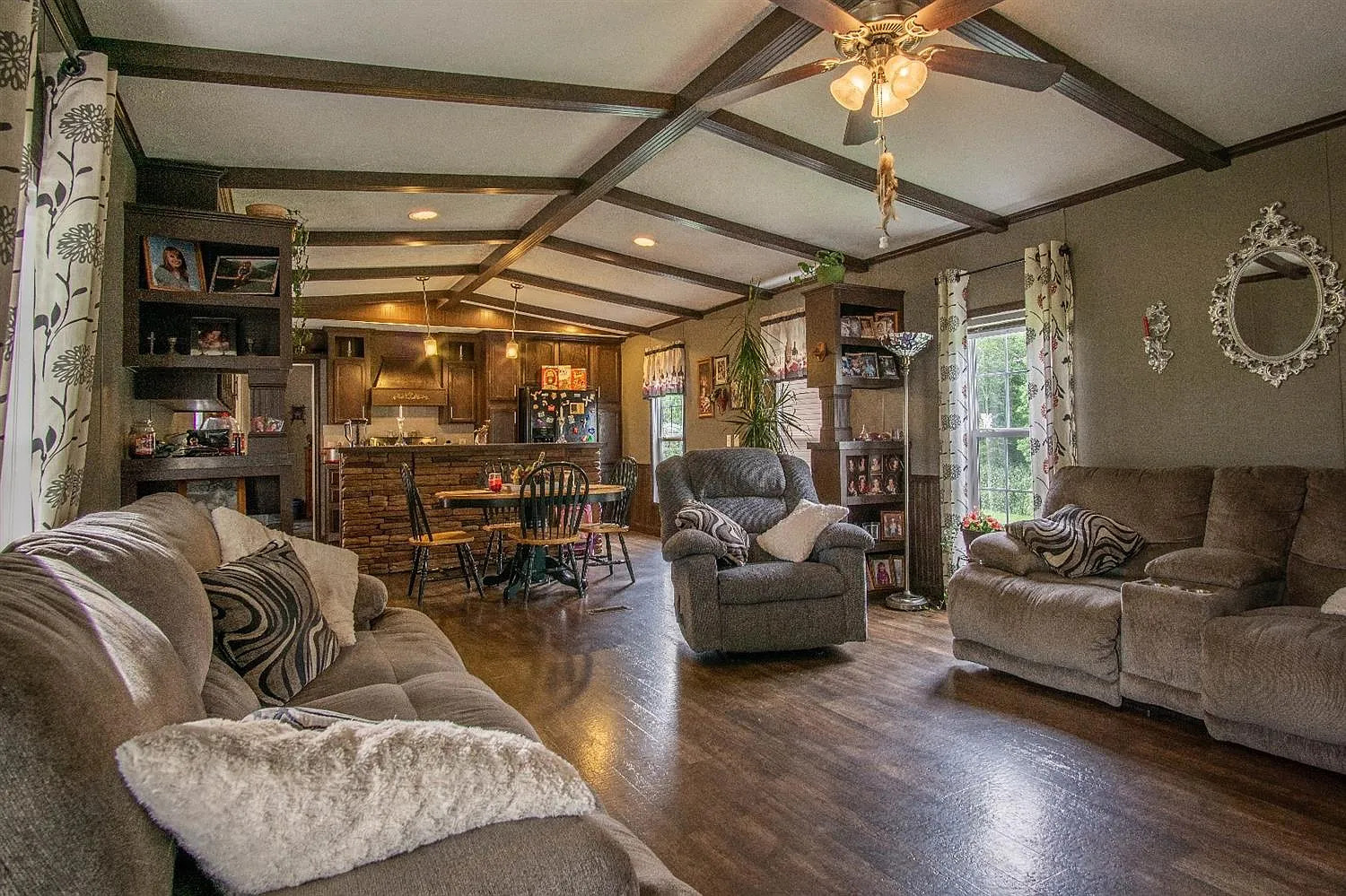 Step Inside This Cozy Single Wide Mobile Home Interior Remodel