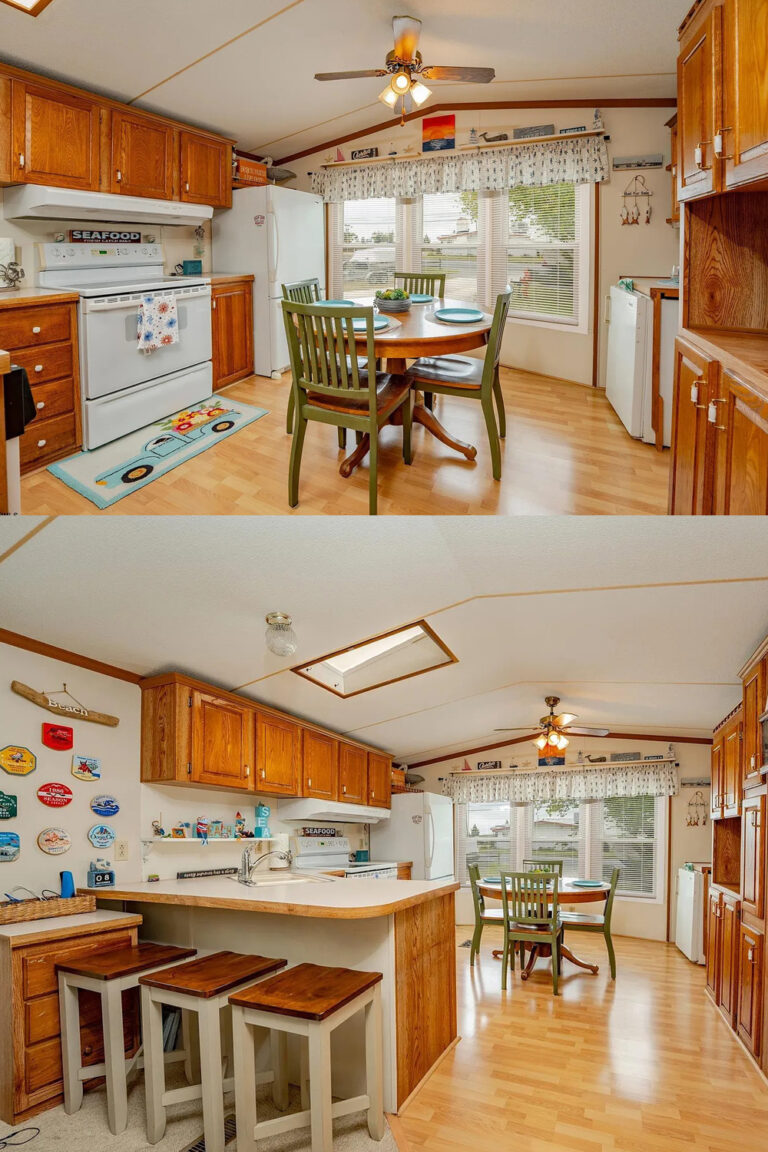Step Inside This Coastal-Inspired Single Wide Mobile Home Makeover