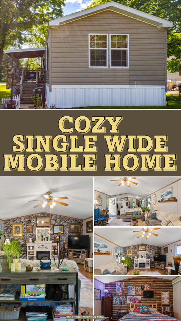 This Cozy Single Wide Mobile Home Is Packed With Heart and Style