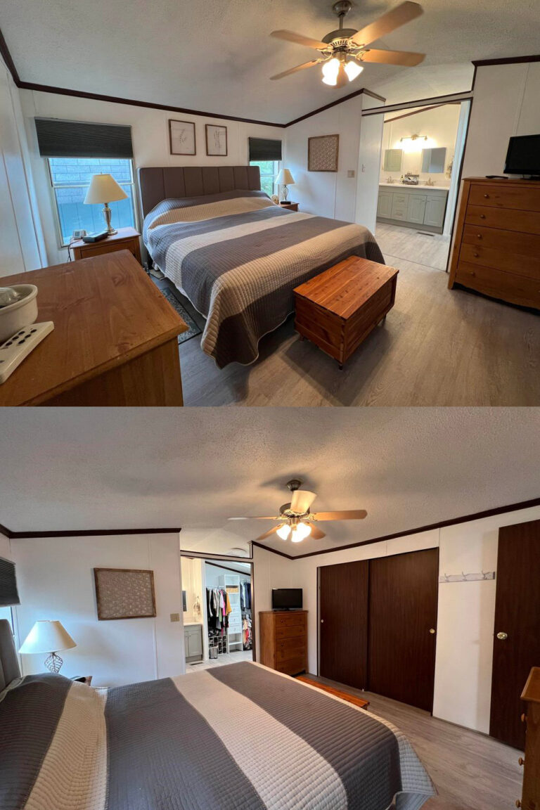 Inside a Cozy and Stylish Single Wide Mobile Home Makeover