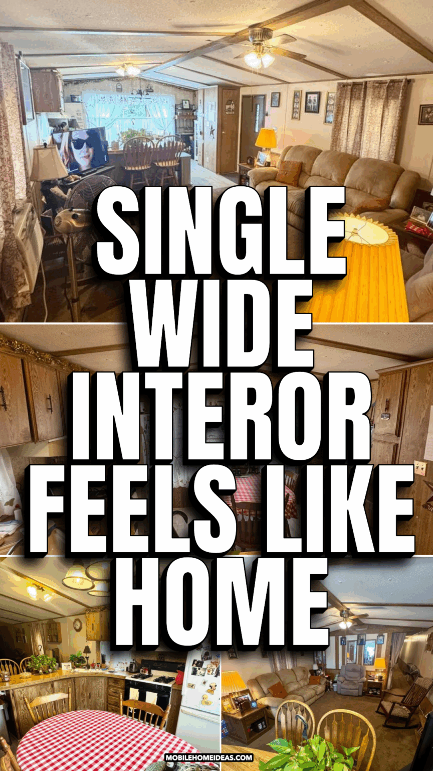 Cozy Country Makeover: See How This Single Wide Mobile Home Interior ...