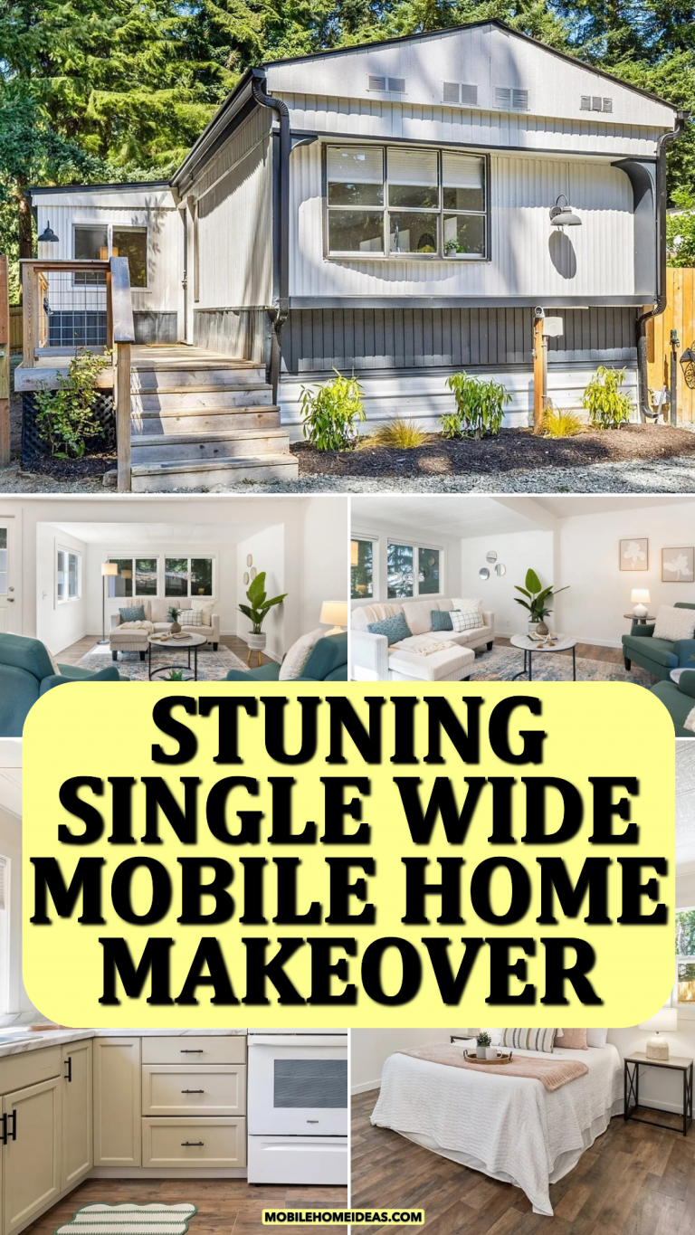 Stunning Single Wide Mobile Home Makeover That Feels Brand New