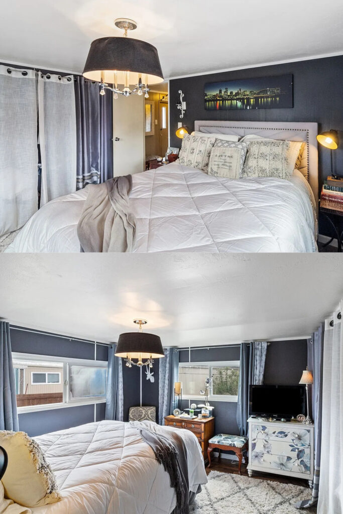 Chic & Cozy Transformation: Step Inside This Stylish Single Wide Mobile ...